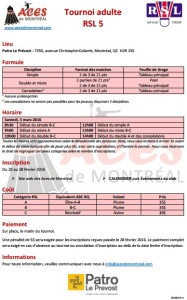 Pas de relâche pour le RSL 5 adulte ! | Aces de Montréal